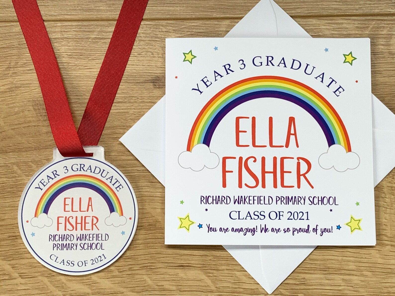 Personalised School Leavers Medal School Leavers Card End of - Etsy UK