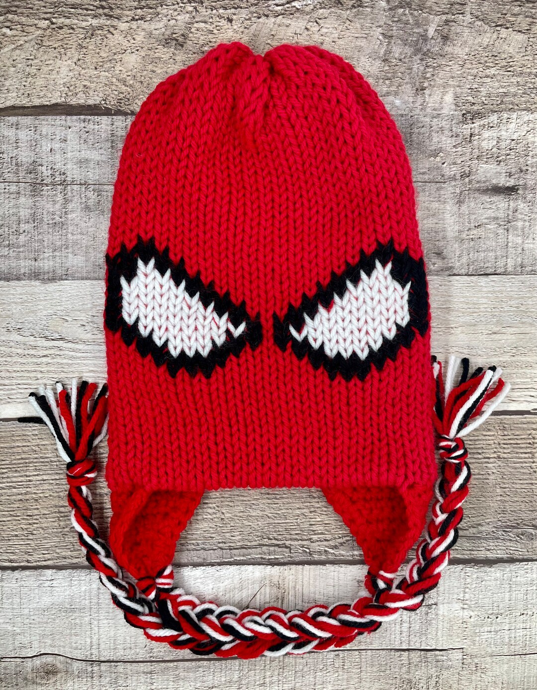 Kids Character Hats, Knitted Spider Man Beanie Hat With Ear Flaps and ...
