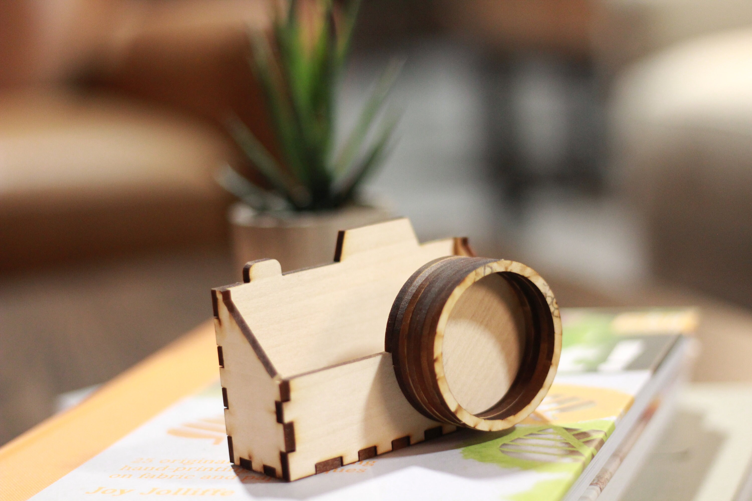 Handcrafted Wooden Camera Business Card Holder Gift for - Etsy