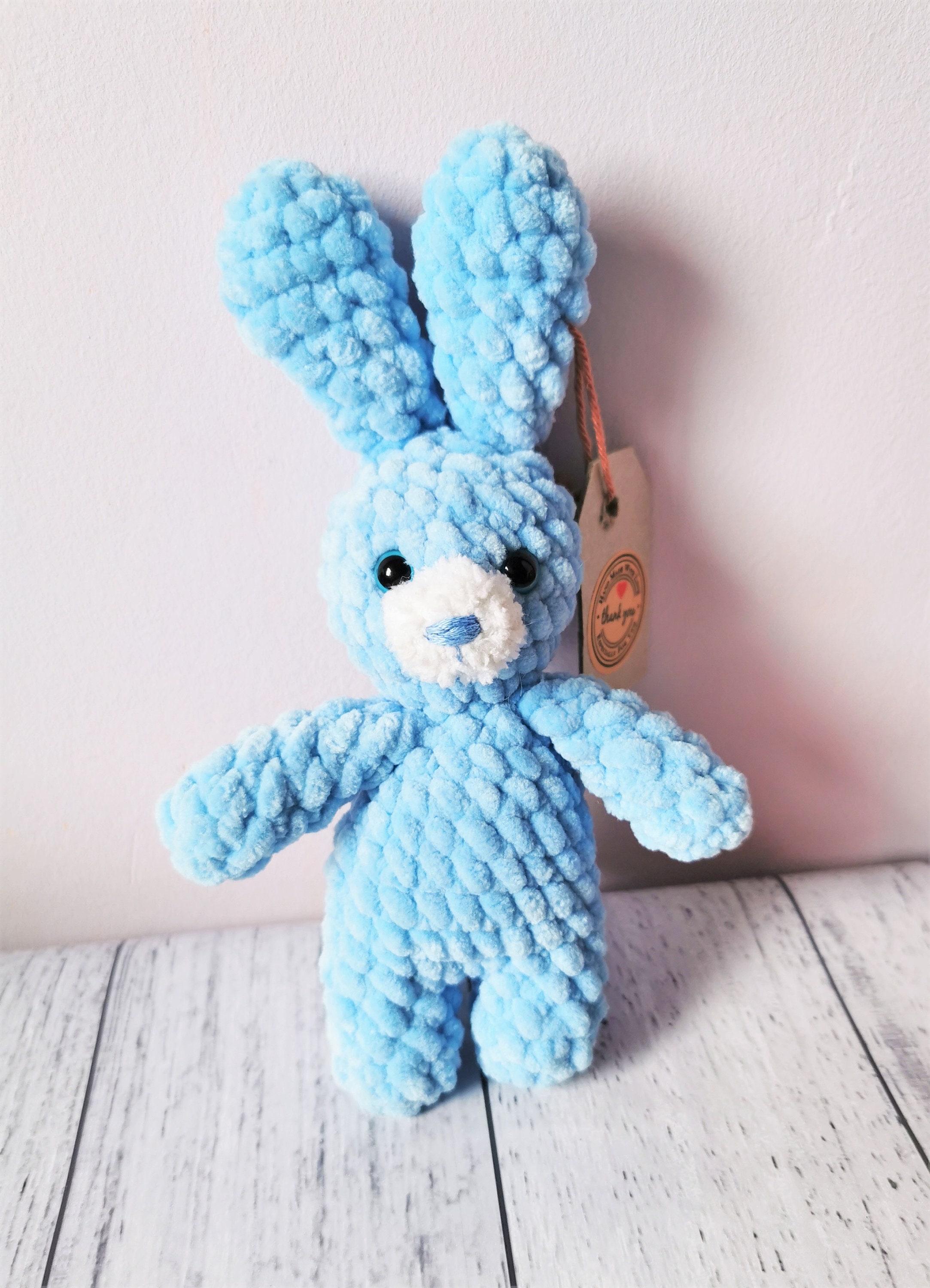 Velvet Soft Rabbit,stuffed Rabbit Toy, Cute Crochet Bunny Toy ...