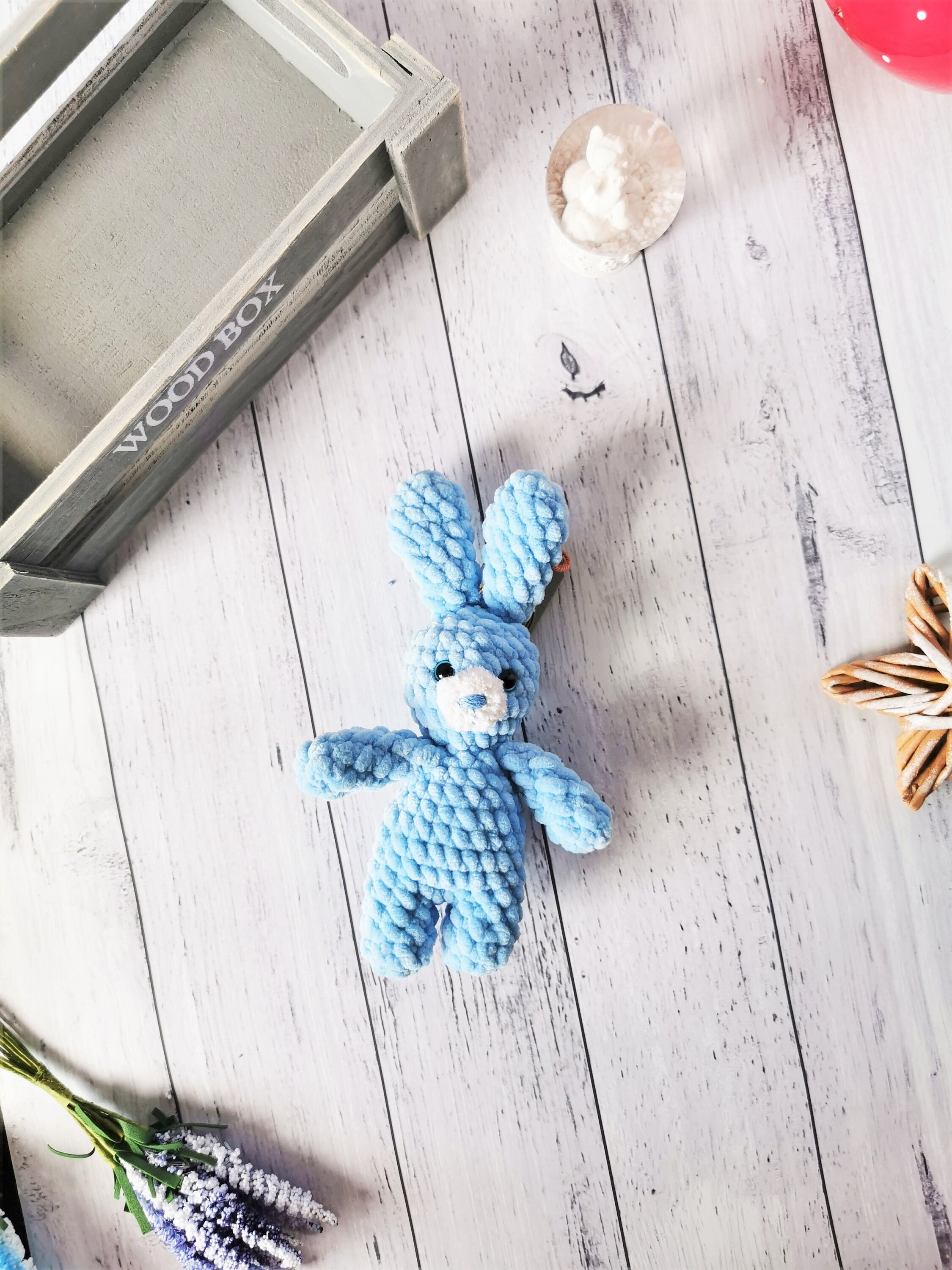 Velvet Soft Rabbit,stuffed Rabbit Toy, Cute Crochet Bunny Toy ...
