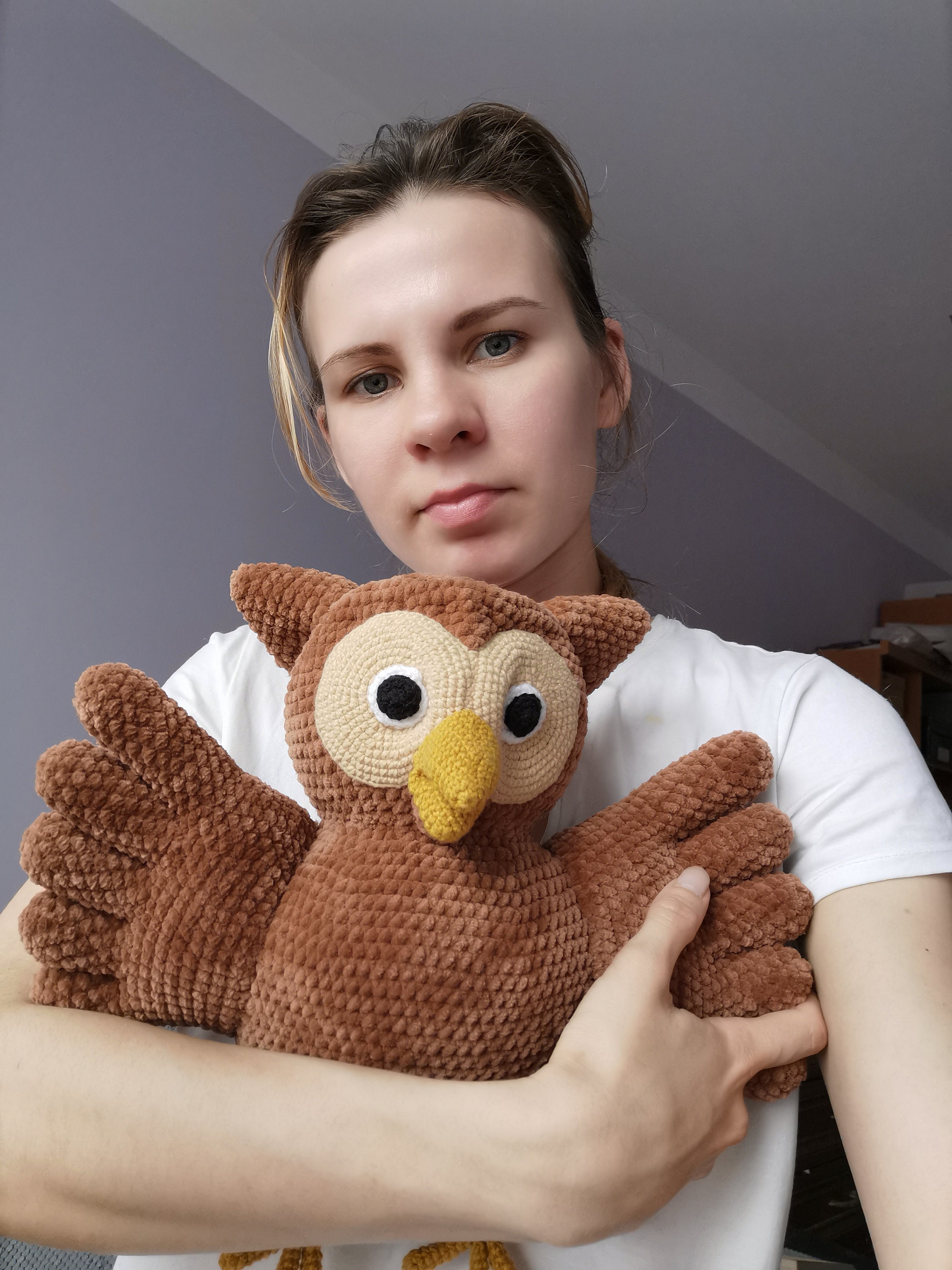 PATTERN Plush Owl Crochet Toy PDF Pattern, Stuffed OWL Amigurumi ...