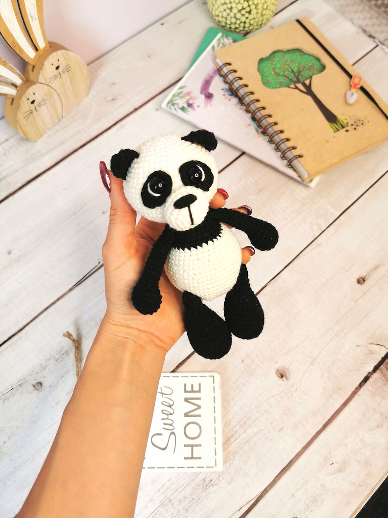 Cute Panda, Crochet Panda, Staffed Panda, Panda Bear, Animal Panda ...