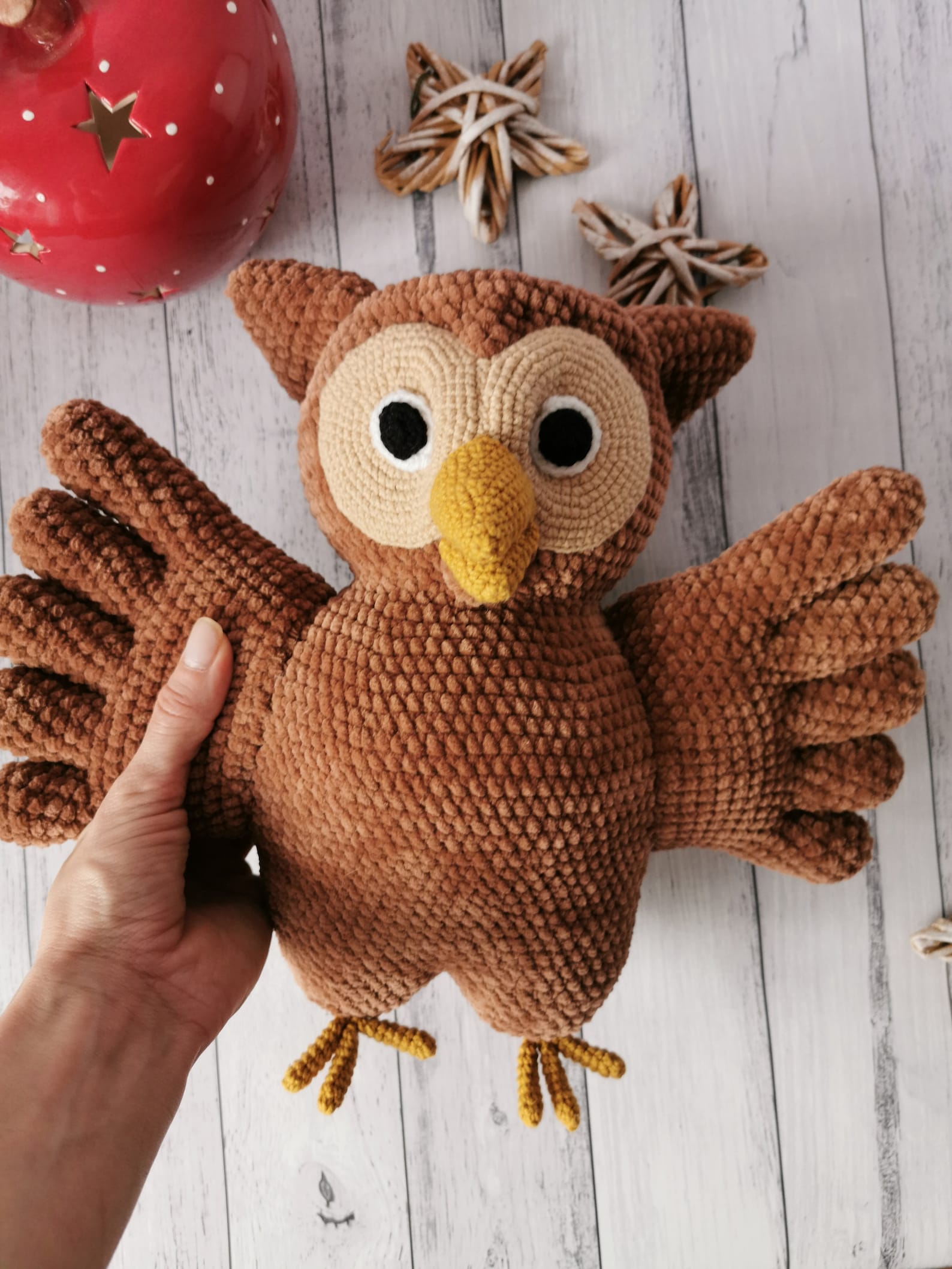 PATTERN Plush Owl Crochet Toy PDF Pattern, Stuffed OWL Amigurumi ...