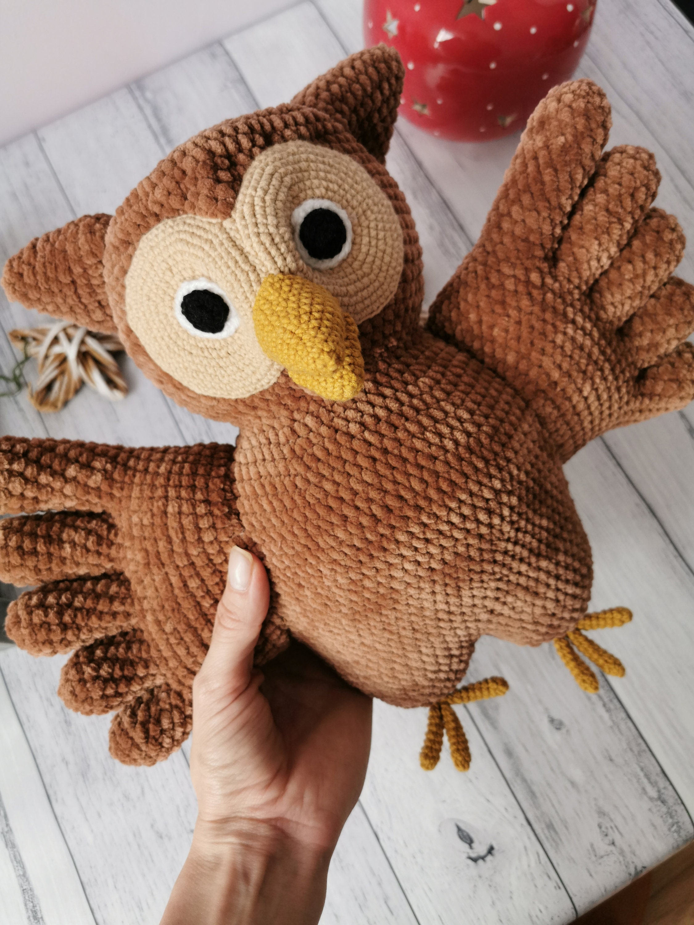 PATTERN Plush Owl Crochet Toy PDF Pattern, Stuffed OWL Amigurumi ...