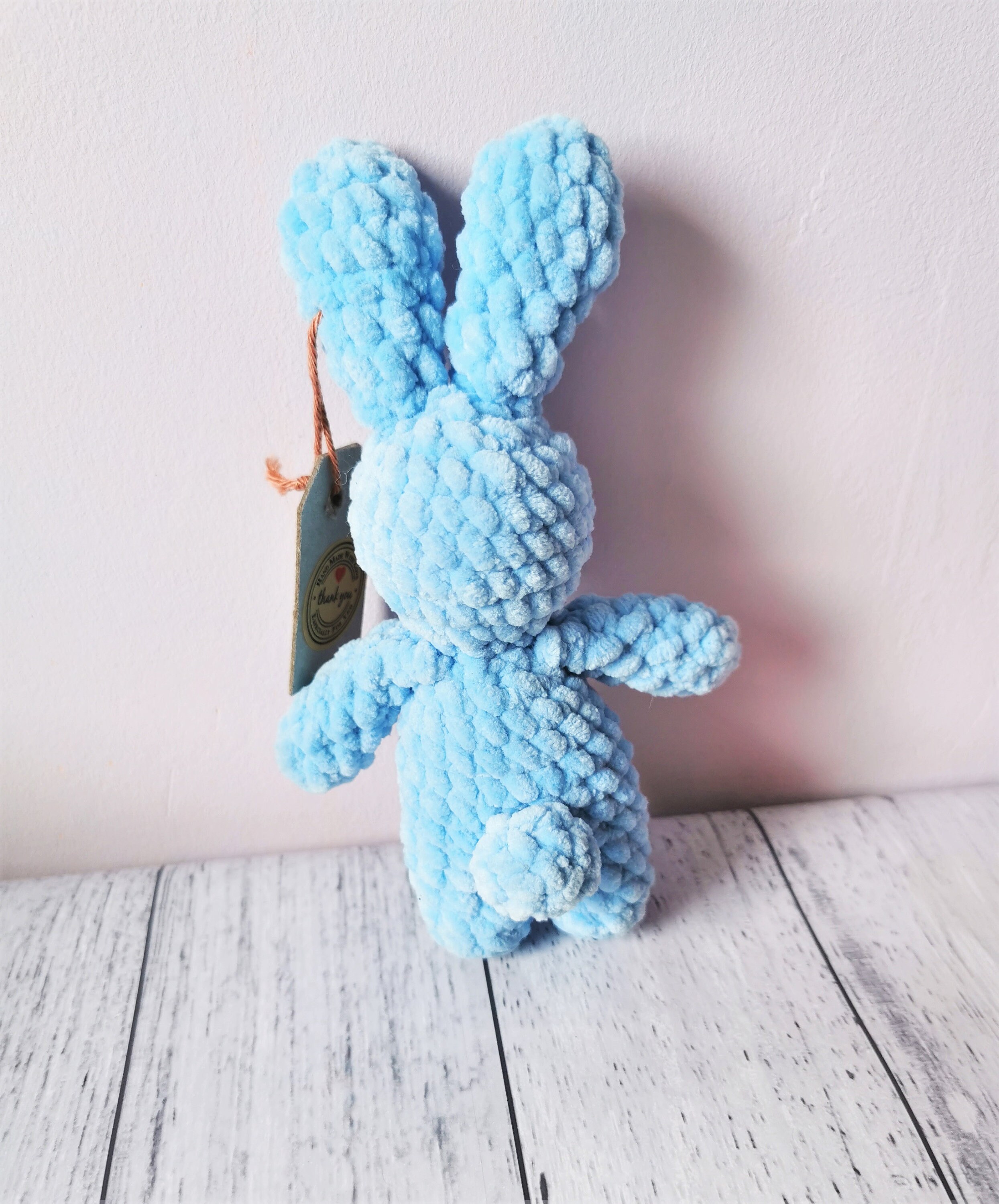 Velvet soft rabbitStuffed rabbit toy cute crochet bunny toy | Etsy