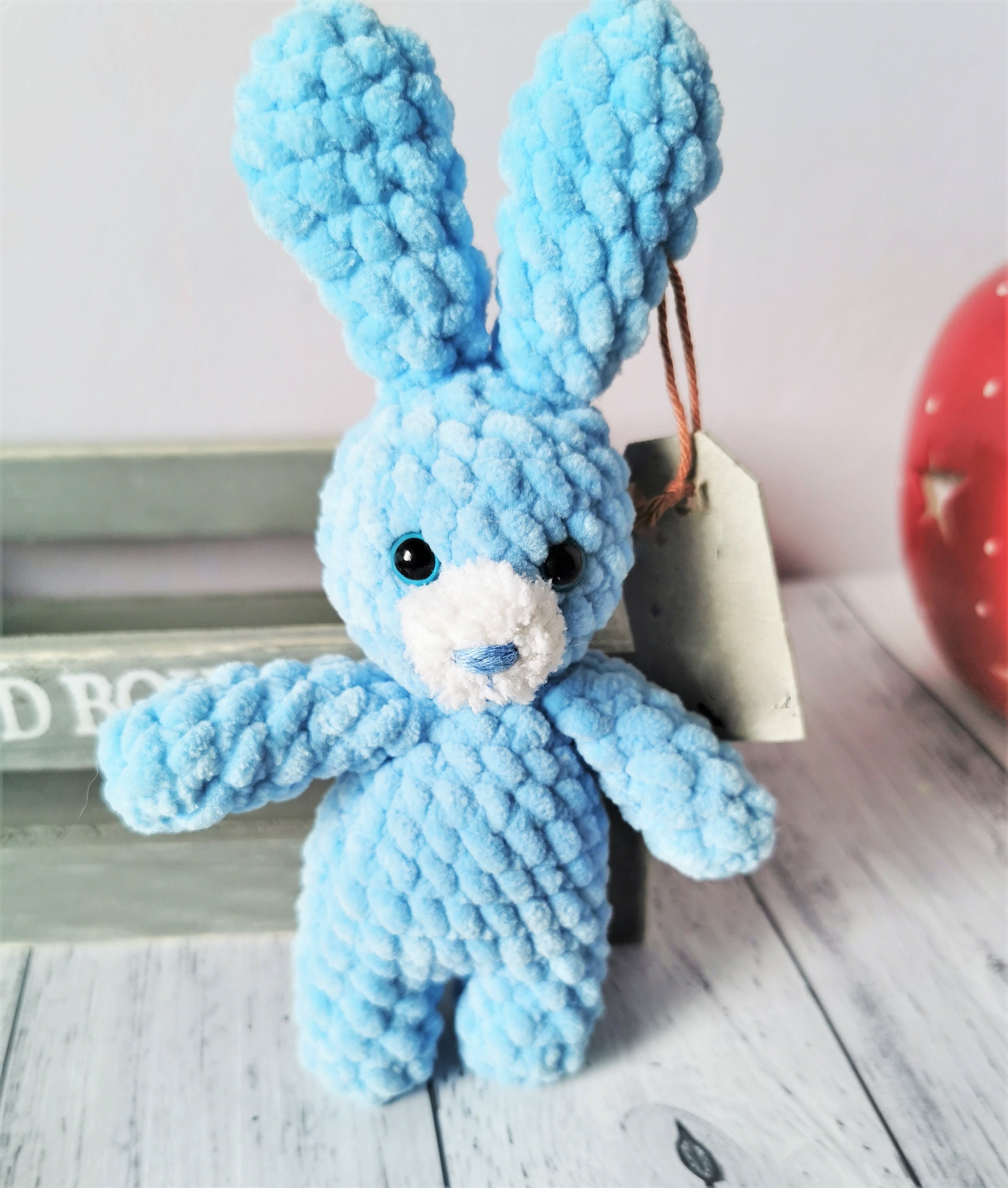 Velvet Soft Rabbit,stuffed Rabbit Toy, Cute Crochet Bunny Toy ...