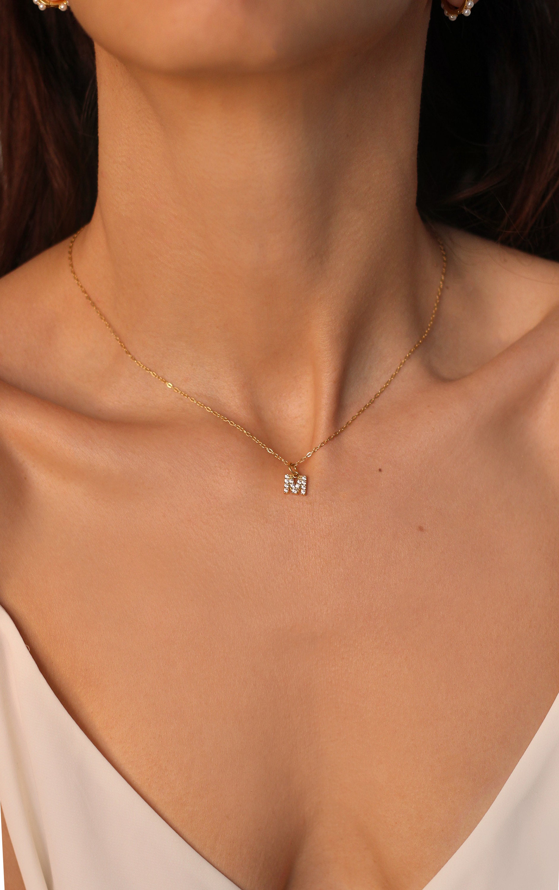 Sarah and sebastian petite letter necklace store