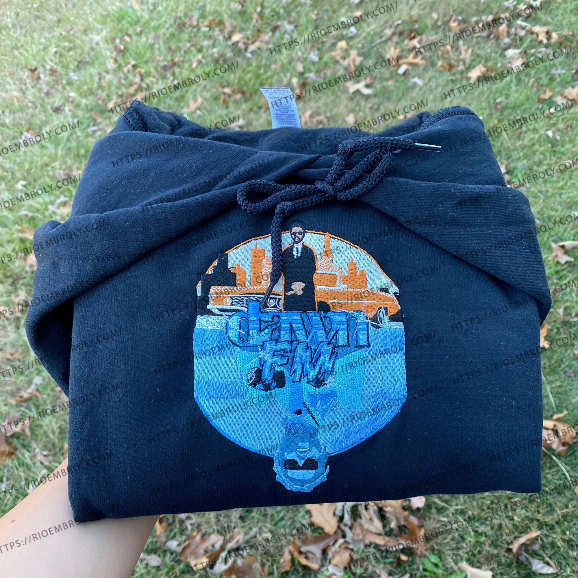 The Weeknd Dawn FM Embroidered Sweatshirt the Weeknd Fan - Etsy