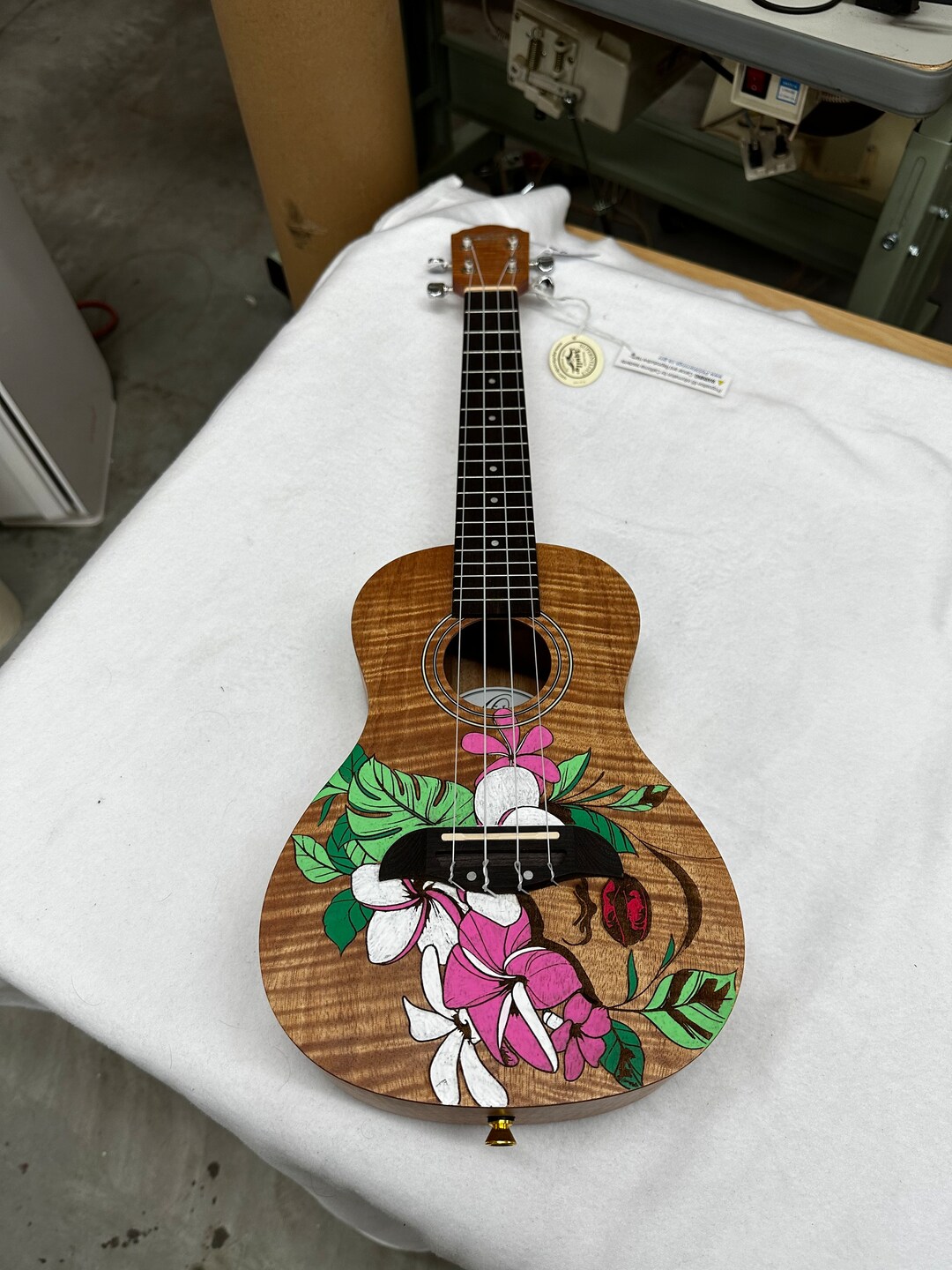 Engraved "flower Design" Ukulele - Etsy