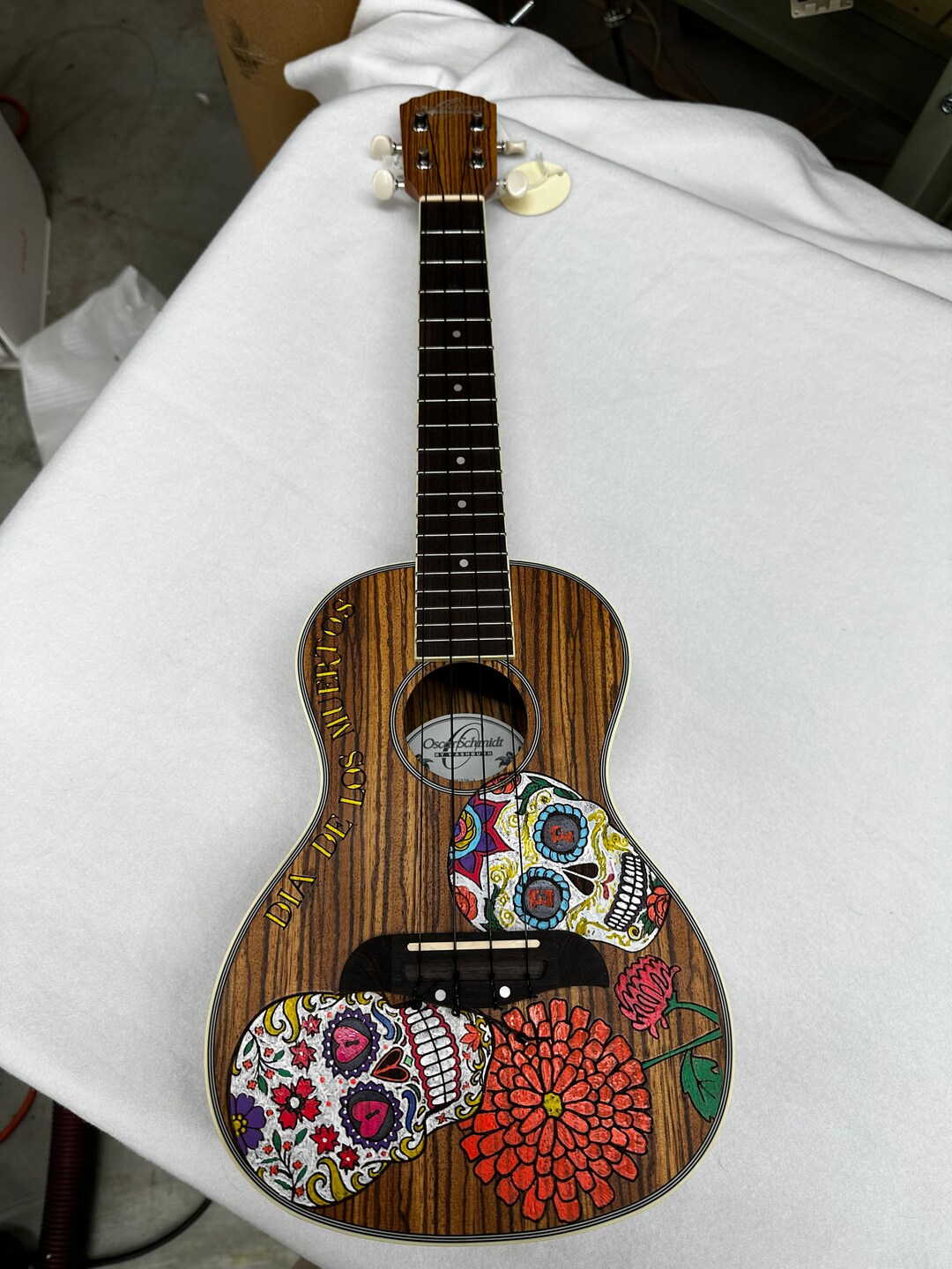 Engraved dia De Los Muertos Ukulele - Etsy