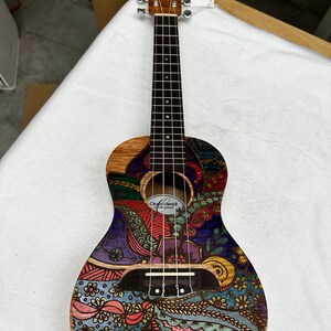 Engraved "abstract Design" Ukulele - Etsy