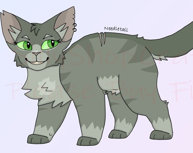 Needletail Warrior Cats SVG, PNG, JPG Digital Sticker / Cake Topper ...