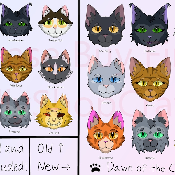 One Eye Warrior Cats - Etsy