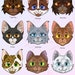 Cat / Warrior Cats / OC Reference Sheet Base Pack - Includes 8 Digital ...