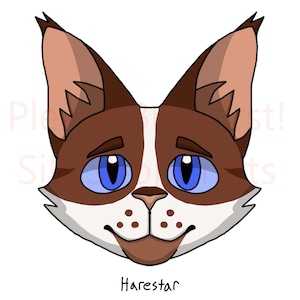 Warrior Cats Stickers: Clan Leaders Pngs - Set 2 - (instant Download ...