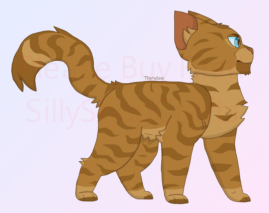 Thornclaw - Warrior Cats PNG - Digital Sticker / Cake Topper / Gift / Instant Download - 1 ...