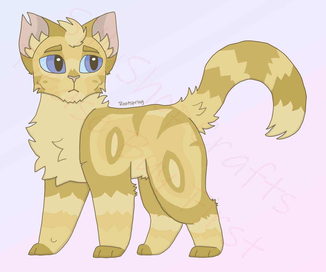 Rootspring - Warrior Cats Printable PNG Sticker: Cake Topper, Gift ...