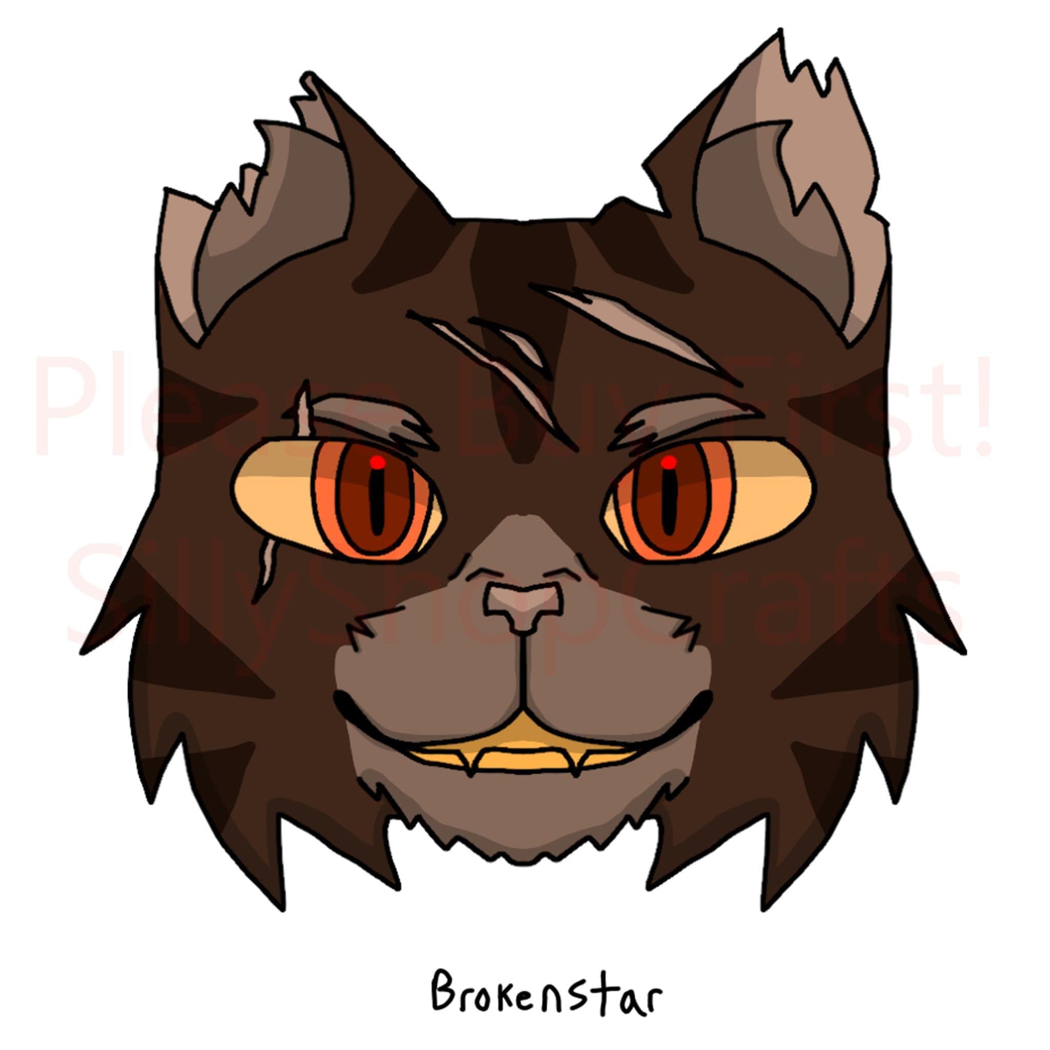 Warrior Cats Stickers: Clan Leaders Pngs - Set 2 - (instant Download ...