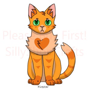 Warrior Cats Digital Stickers INSTANT DOWNLOAD: Thunderclan Leaders ...