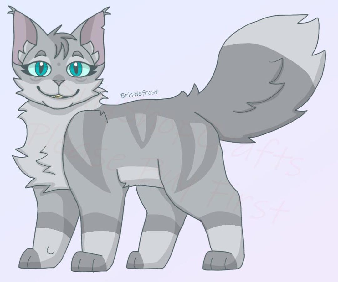 Bristlefrost - Warrior Cats PNG - Digital Sticker / Cake Topper / Gift ...
