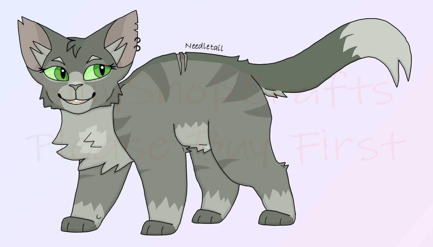 Needletail Warrior Cats SVG, PNG, JPG Digital Sticker / Cake Topper ...