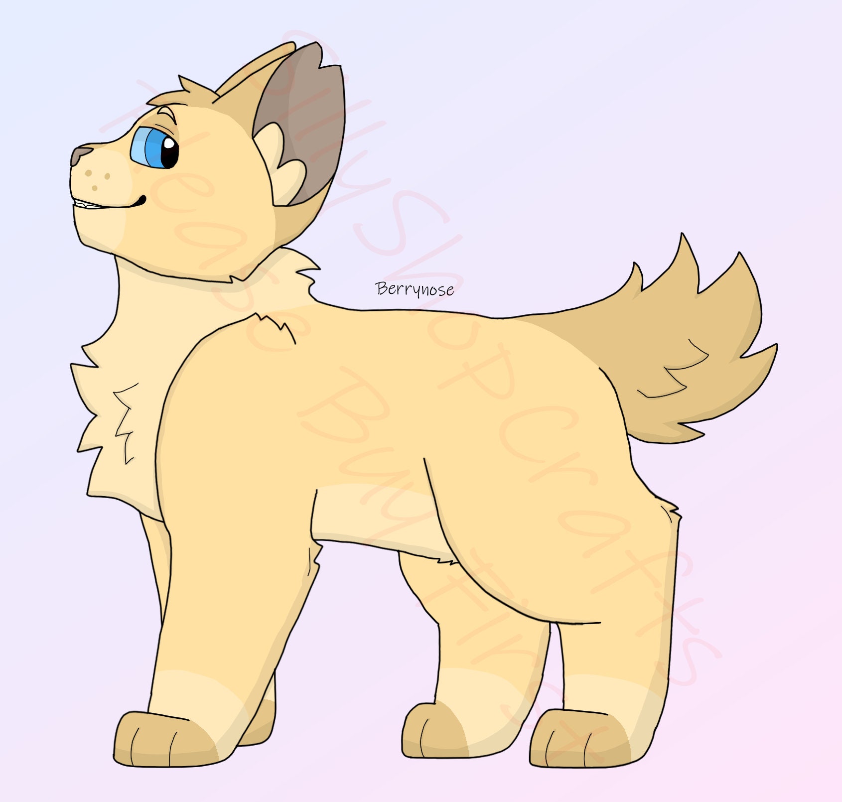 Berrynose Warrior Cats SVG, PNG, JPG Digital Sticker / Cake Topper ...