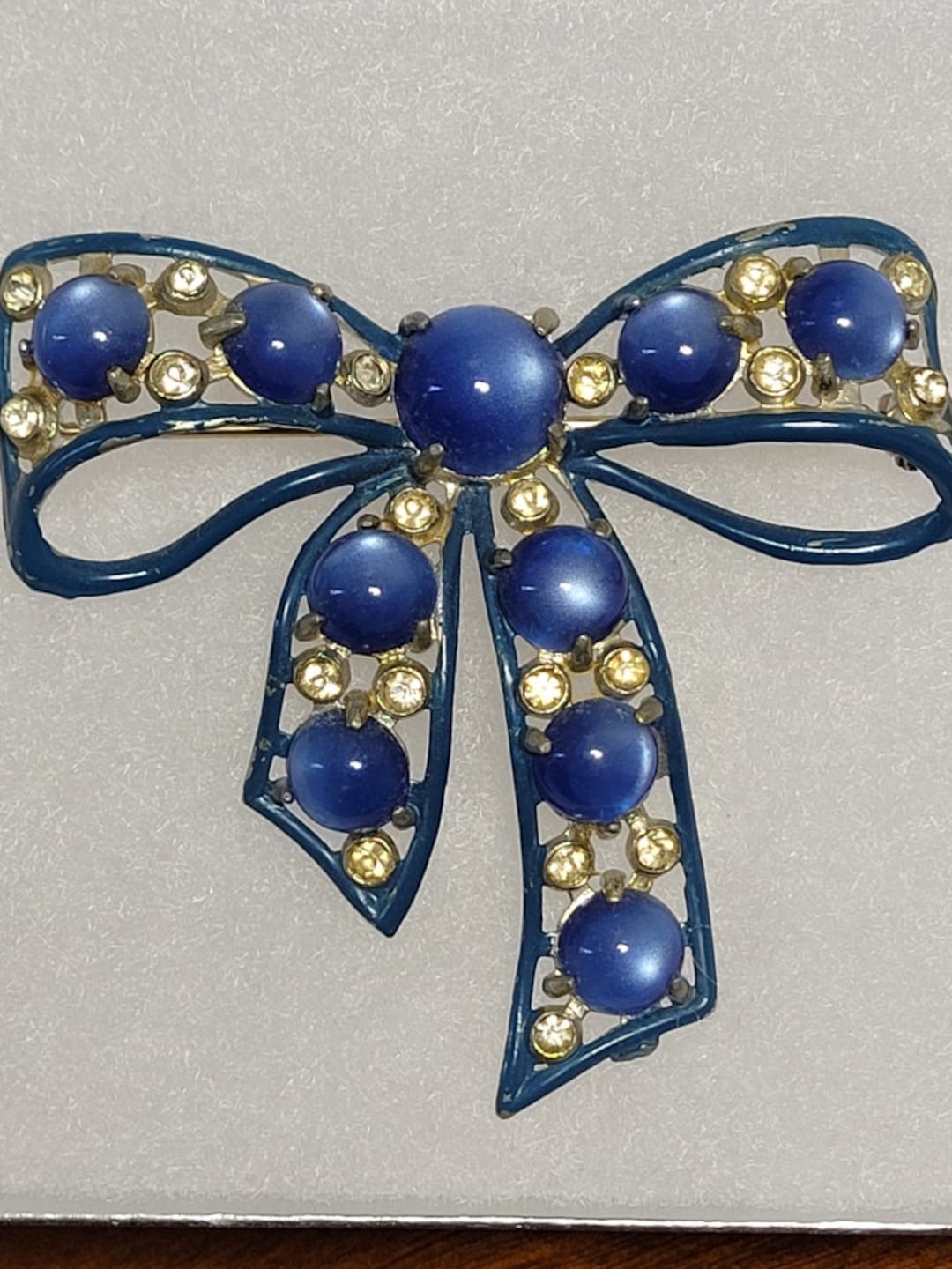 Vintage Broche Moonglow Bow - Etsy France