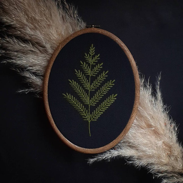 Fern Embroidery - Etsy