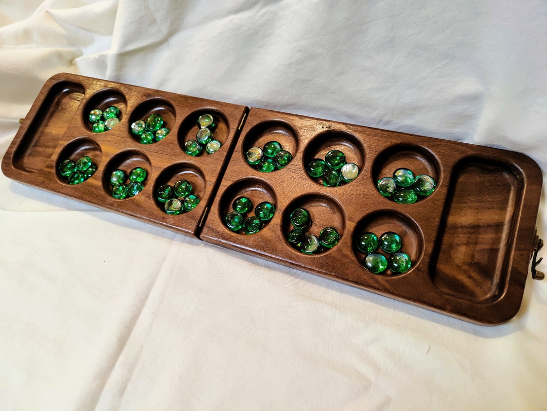 Handmade Walnut Mancala Board - Etsy
