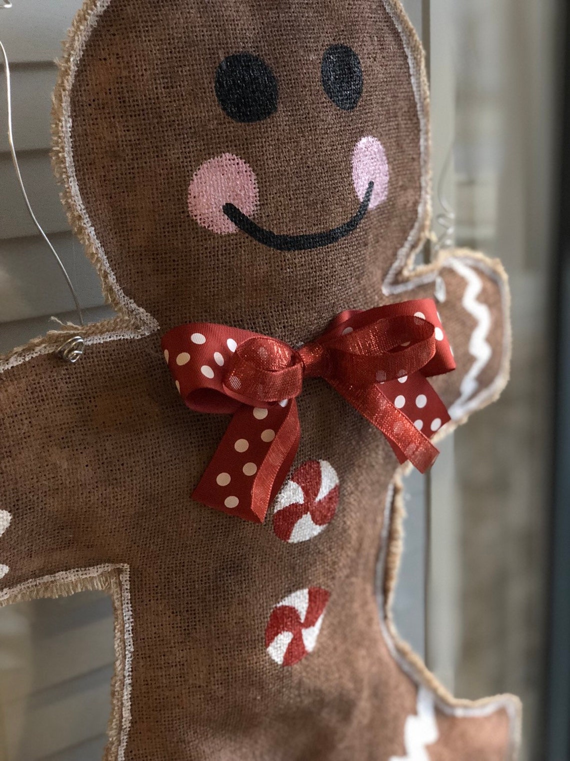 Gingerbread Man Door Hanger - Etsy