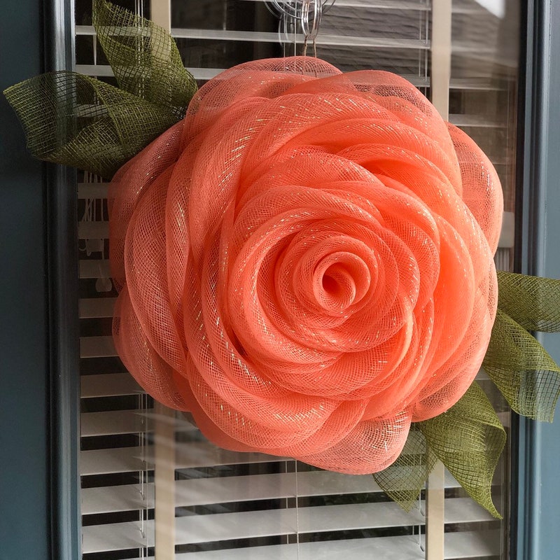 Deco Mesh Flower - Etsy