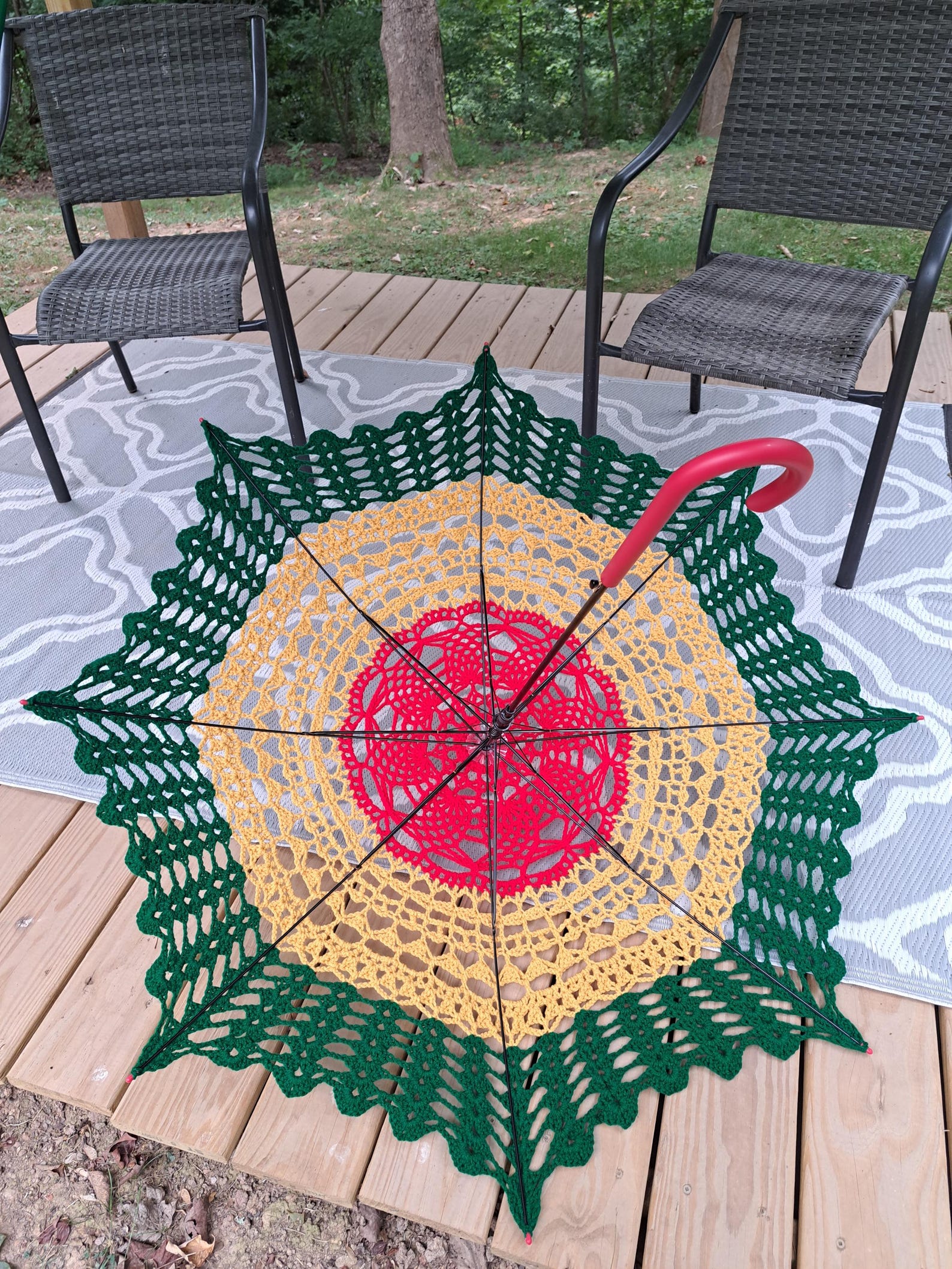 Victorian-boho Crochet Parasol - Etsy