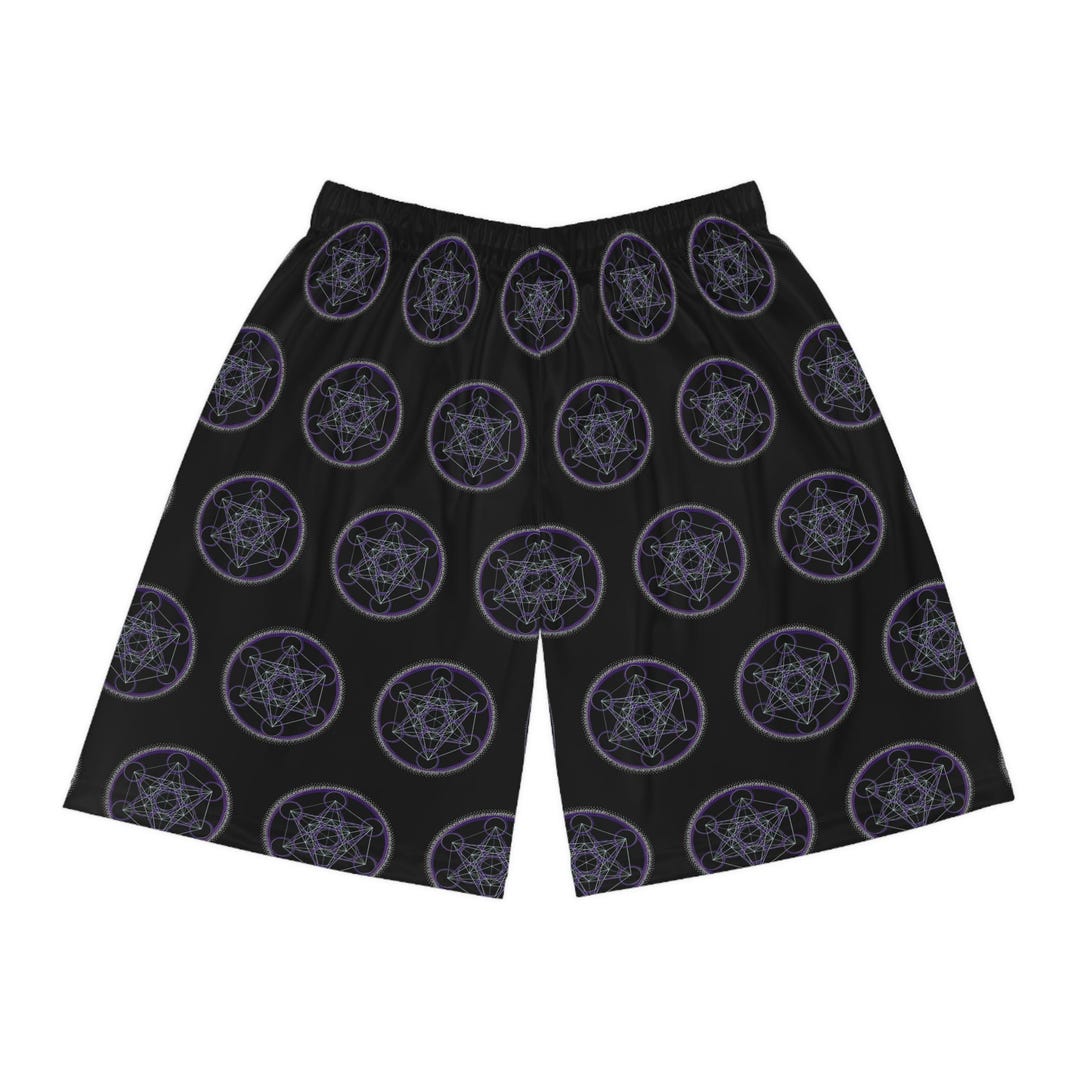 Purple Occult Sigil Basketball Shorts | AOP All-over Print - Etsy