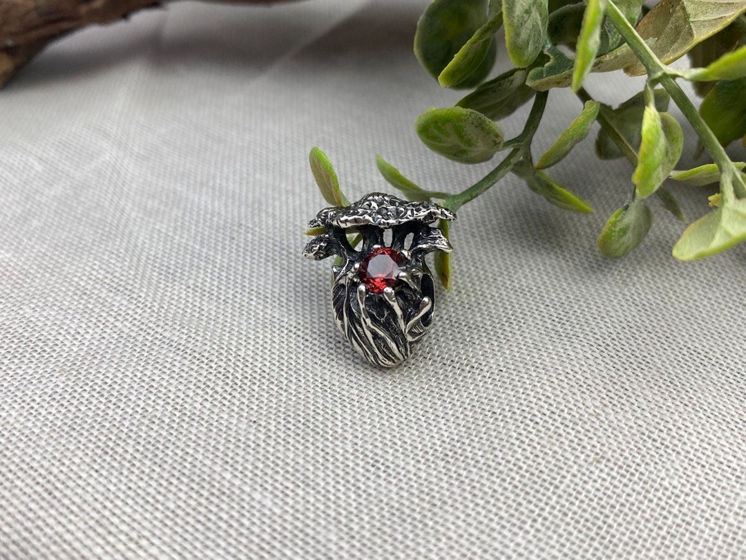 Silver Bead family Tree.natural Stone Garnet. Quantity is Limited - Etsy