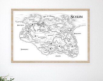 Map of the Two Rivers the Wheel of Time | Etsy Canada