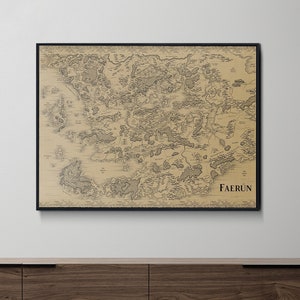 Map of Faerûn - Etsy