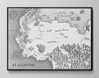 Map of Alagaesia - Etsy