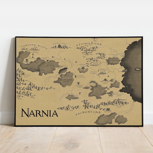 Map of Narnia - Etsy