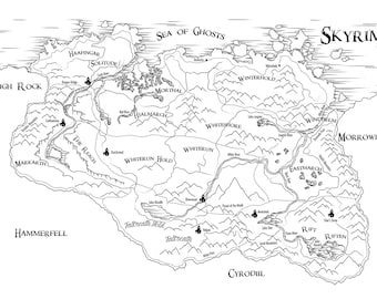 Map from the Sword of Truth | Etsy