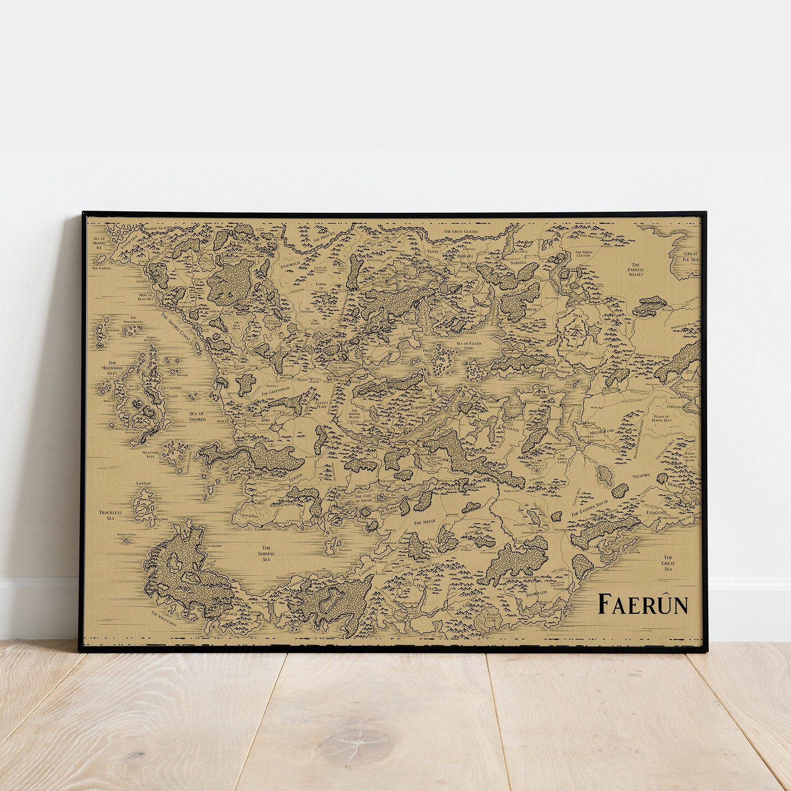 Map of Faerûn - Etsy
