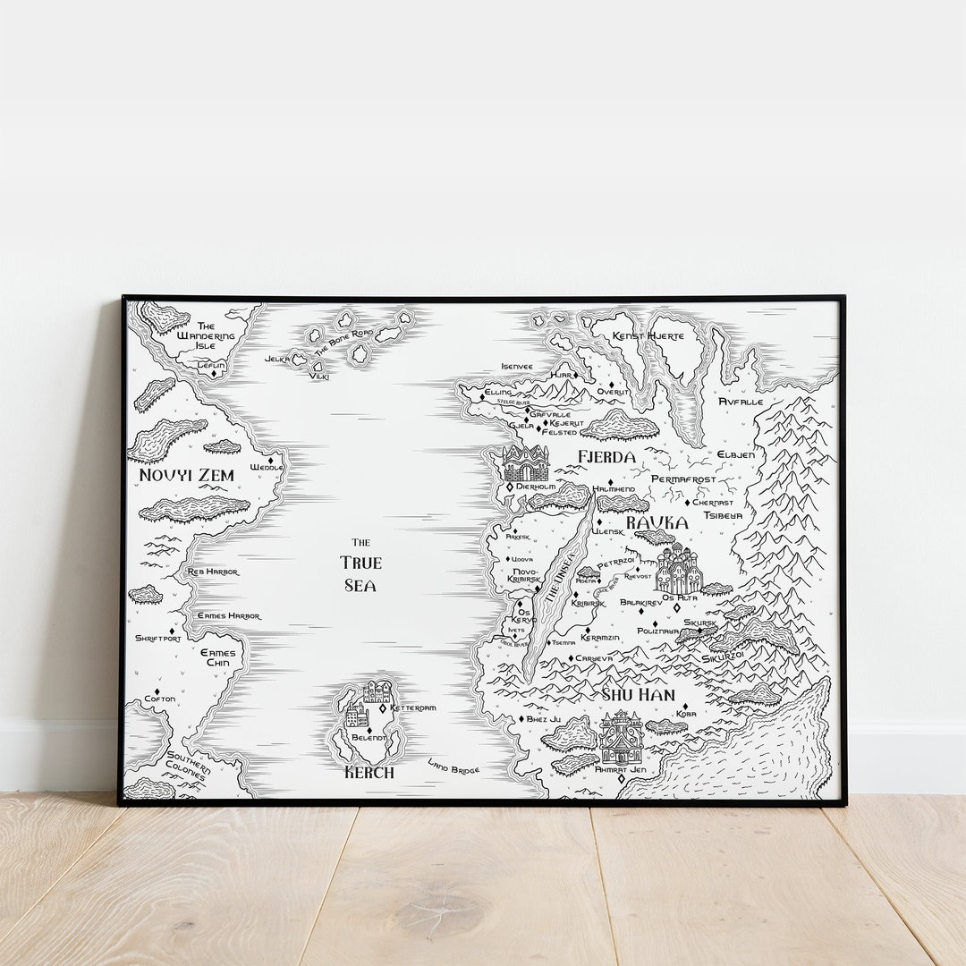 Map of Ravka (grishaverse) Shadow and Bone - Etsy
