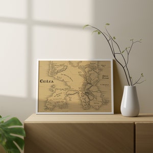 Map of Erilea: Throne of Glass - Etsy