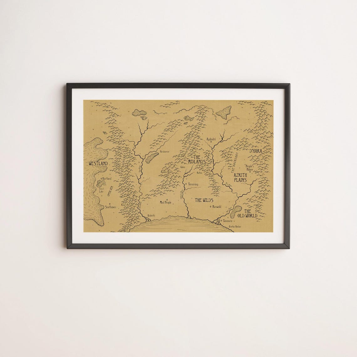 Map From the Sword of Truth - Etsy