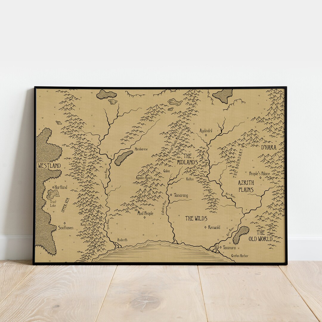 Map From the Sword of Truth - Etsy
