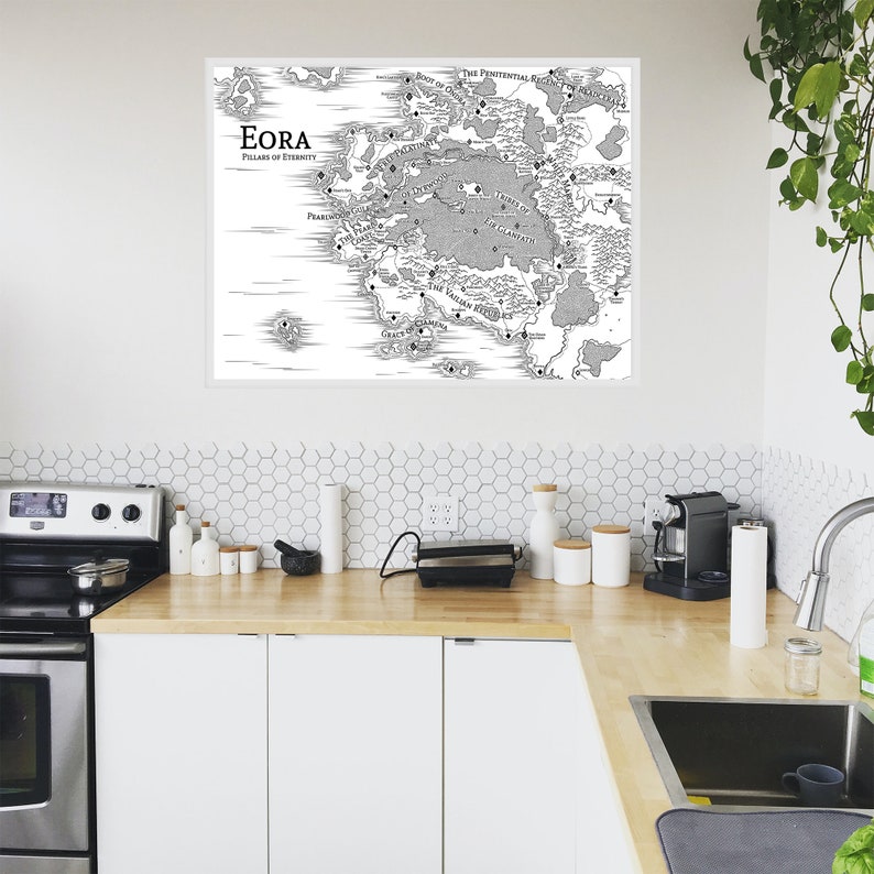 Map of Eora: Pillars of Eternity - Etsy Canada