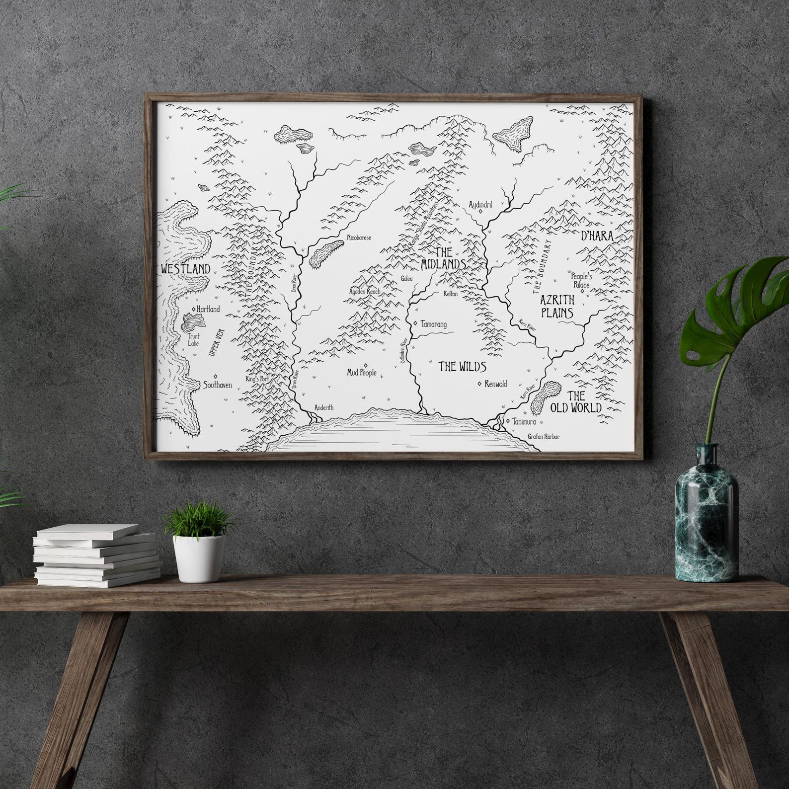 Map From the Sword of Truth - Etsy