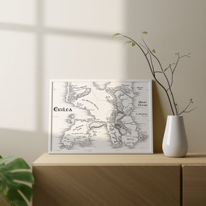 Map of Erilea: Throne of Glass - Etsy