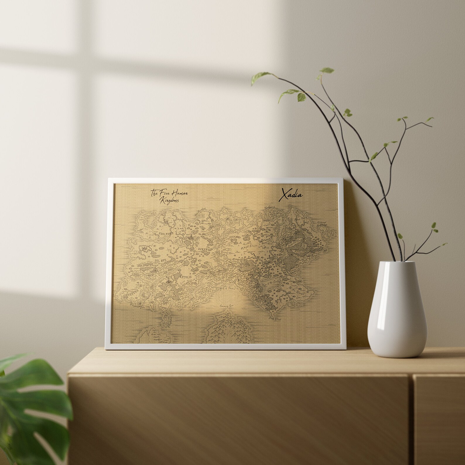 Map From Dragon Prince xadia Five Human Kingdoms - Etsy Canada