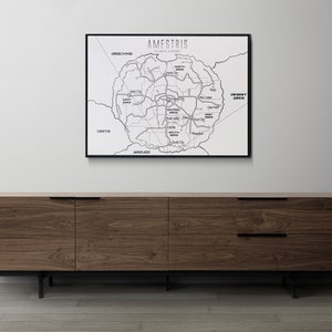 Map of Amestris: Fullmetal Alchemist - Etsy
